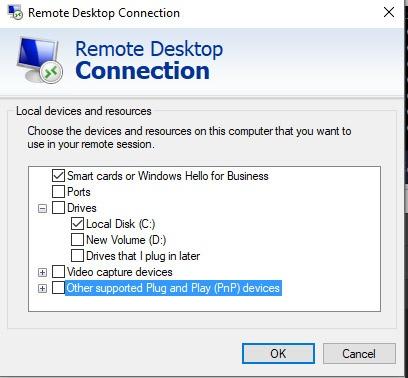 HowTo: Make home machine devices available on Remote Desktop - 3aIT