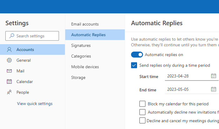 HowTo: Set Automatic Replies / Out of Office in the new Outlook - 3aIT